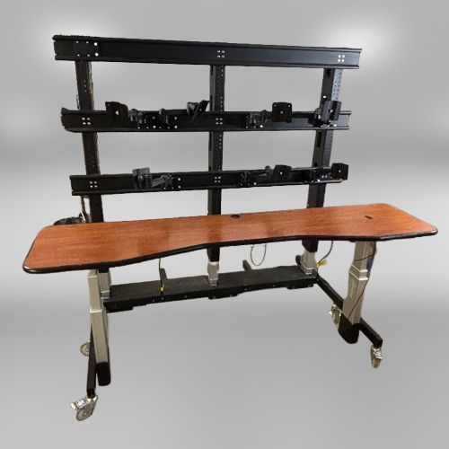 #2038 WOW MSRP $12,000 AFC CONTROL ROOM CONSOLE WITH VIDEO WALL ...