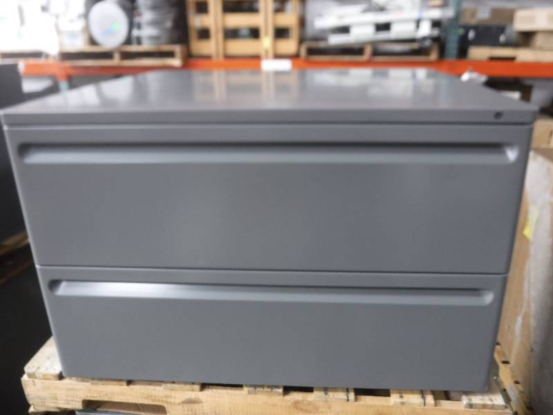Auction 7 - Herman Miller TU-W Pull Freestanding Lateral Cabinet - Gray ...