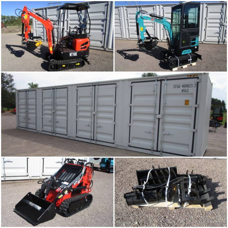 New AGT Industrial Equipment, (24) Mini Excavators, (6) Ride On Skid ...