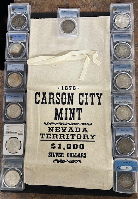 Complete Morgan Carson City Set, Gold Coins, Morgan Silver Dollar | K-BID