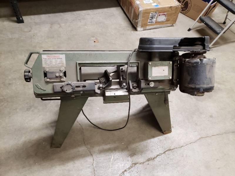 Consignment #2 Auction Metal Band saw, compound miter saw, hand tools, Silverware. Christmas ...