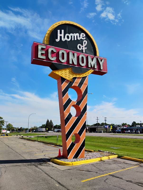 Iconic Home of Ecomony 32' Sign | K-BID
