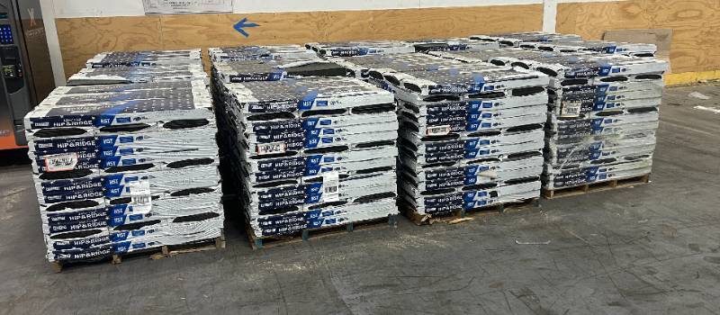 Savage Surplus #324- 14 Pallets of Hip and Ridge Oxford Grey Hip and ...