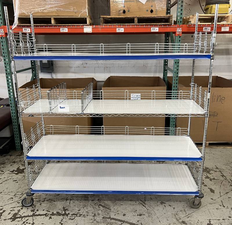 #2112 FANTASTIC STORAGE SHELVING SYSTEMS TRUCK CARTS AUCTION INCLUDING ...