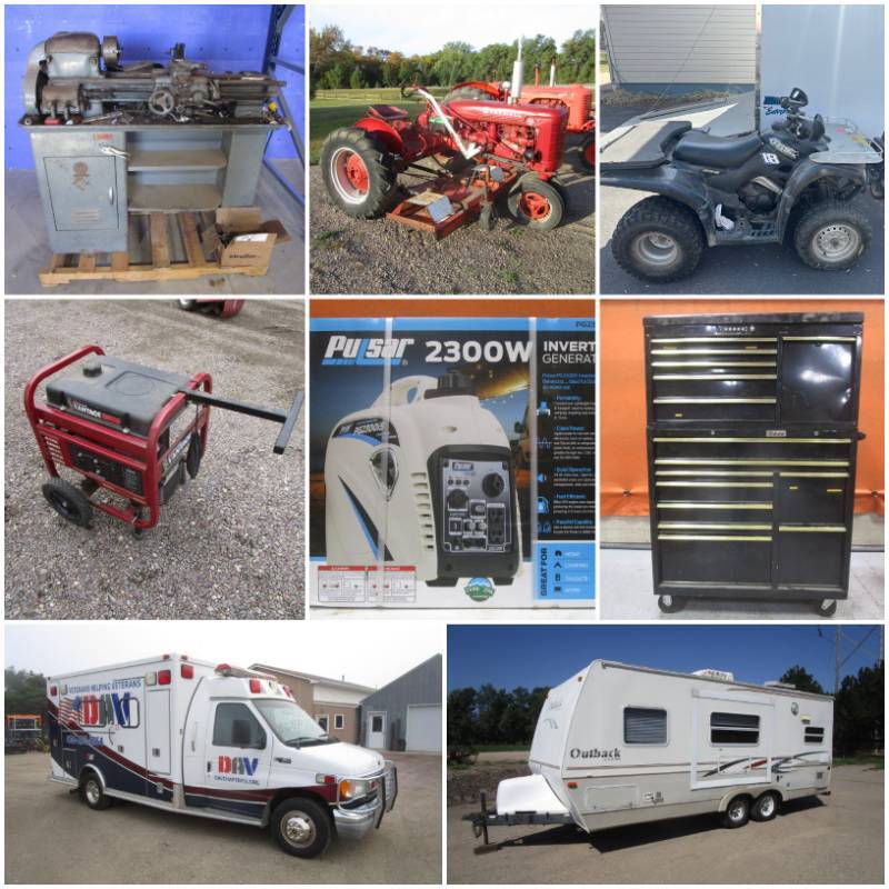 October Consignment Auction Vehicles, Turning Lathes, ATV, Lots of Shop/Garage Items & Tools ...