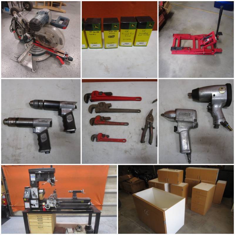 October Consignment Auction Vehicles, Turning Lathes, ATV, Lots of Shop/Garage Items & Tools ...