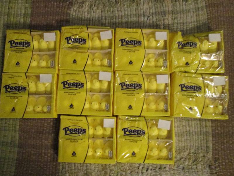 Lot of yellow Peeps candy, package ... | 1950's Cards, Electronics ...