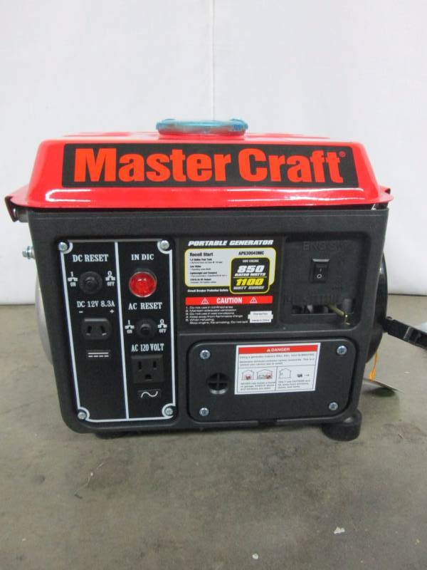 Master Craft 1100-Watt Generator | Motorcycle, Appliances, Electronics ...