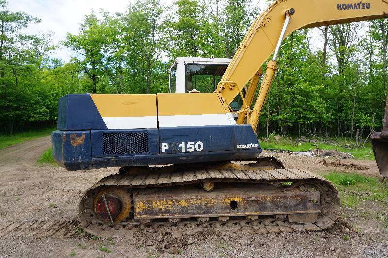 Komatsu Model PC150 Tracked Excavator | Caterpillar Road Grader ...