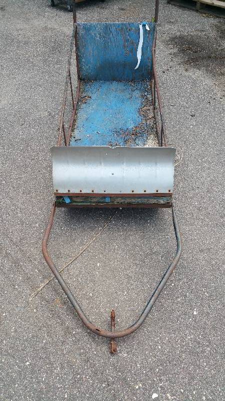 Vintage Pull Behind Snowmobile Sled / Sleigh | Greenfield Hobby Farm ...
