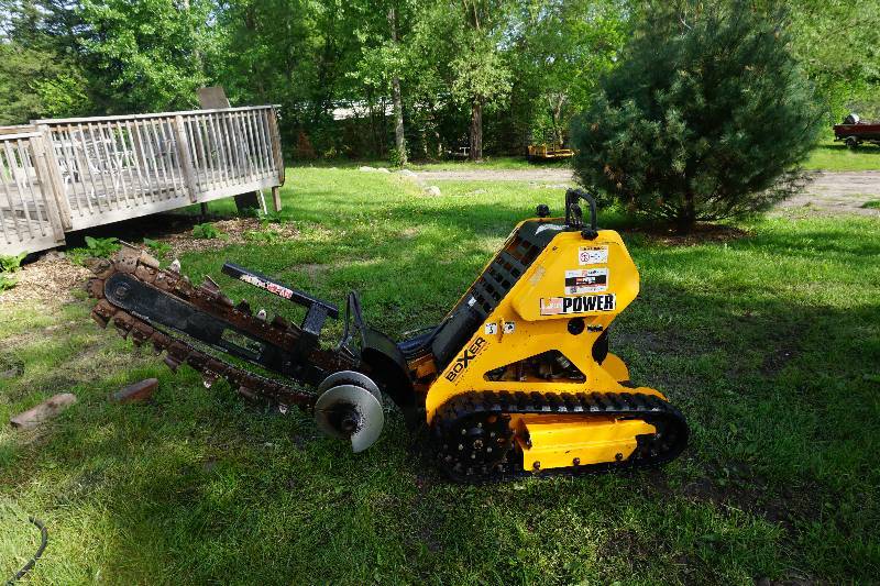 Boxer Brand Mini Tracked Trencher | Commercial Man Lifts, Wood Chippers ...