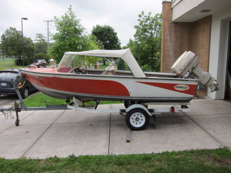 Vintage Aluma Craft Boat | M.A. Williams Vintage Aluma - Craft Boat | K-BID