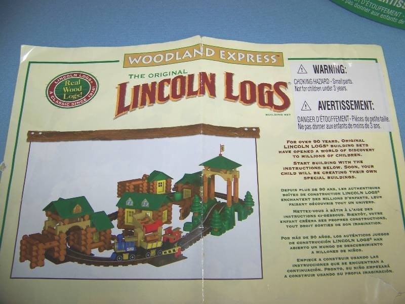 Lincoln Logs, Woodland Express, Building Blocks / Kit | #159 Vintage ...