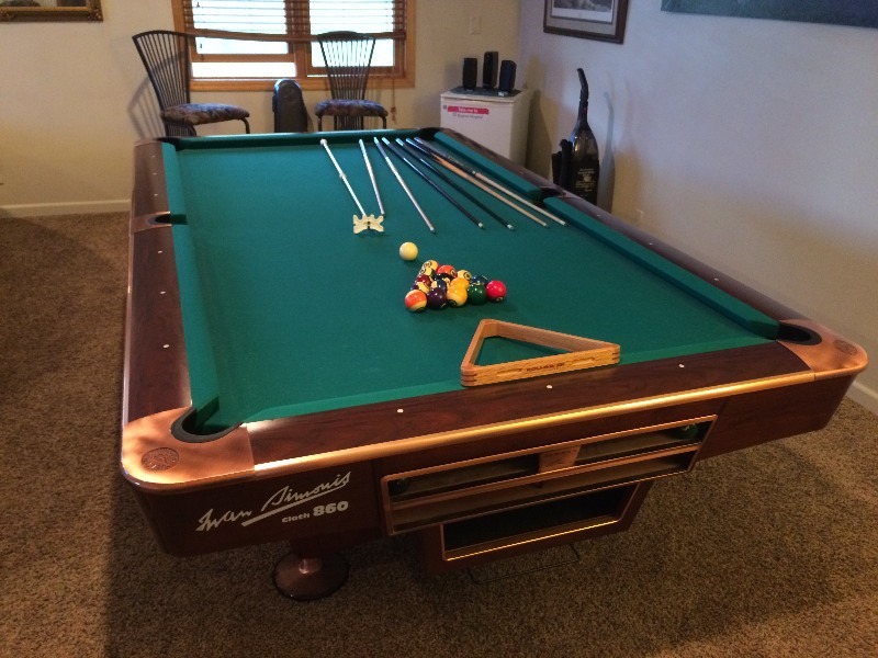 Brunswick Gold Crown IV 1845 Tournament Pool Table - Top Quality ...