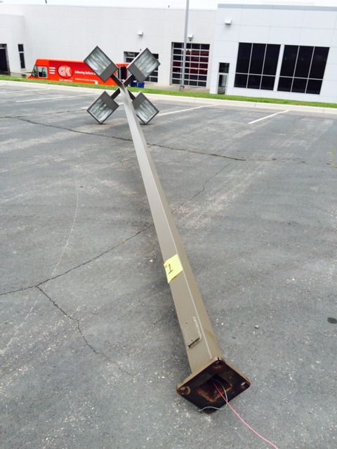 Quad Light Pole | Parking Lot Lighting | K-BID