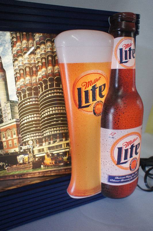 Miller Lite Coast to Coast Motion Sign | Beer Collectibles #407 | K-BID
