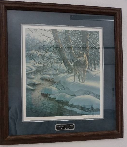 James A Meger "Hidden Game Timberwolf" Wildlife and Pond Hockey Themed ...