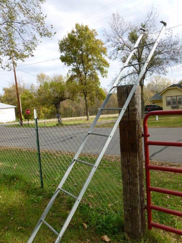 Grain Bin Ladder | Manannah #183 Back Bar, Crocks, Neon's, Vintage | K-BID