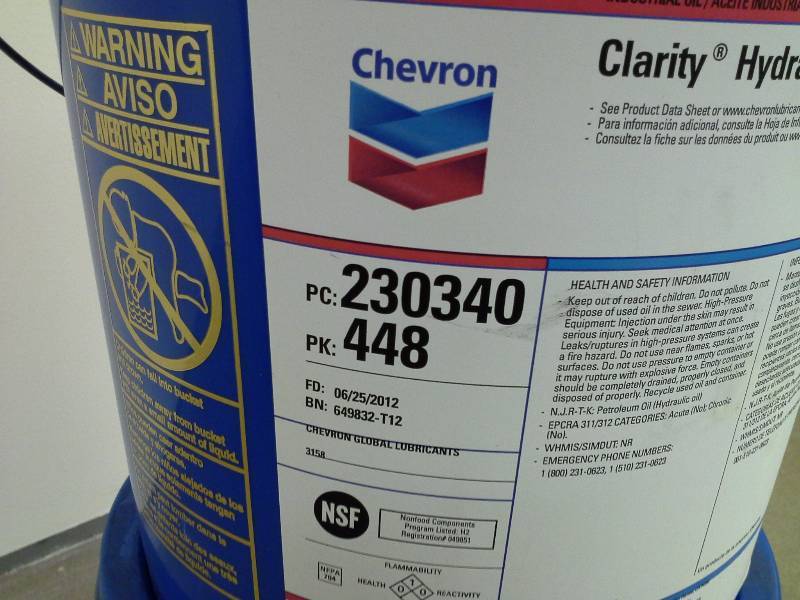 Chevron Clarity Hydraulic Oil AW 68 - 15 Gallons | Autumn Lubricants ...