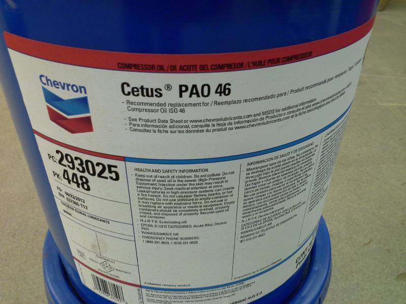 Chevron Cetus PAO 46 - 10 Gallons | Autumn Lubricants | K-BID