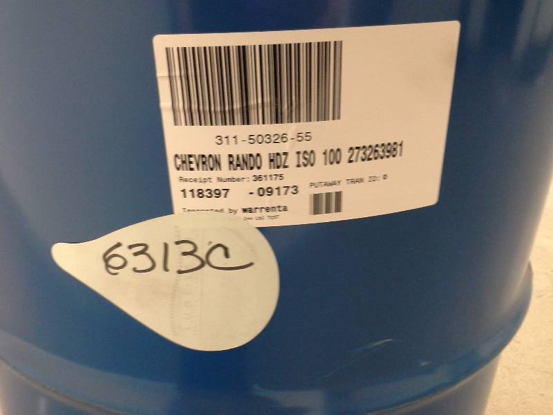 Chevron Rando HDZ ISO 100 Hydraulic Oil - 55 Gallon Drum | Autumn ...