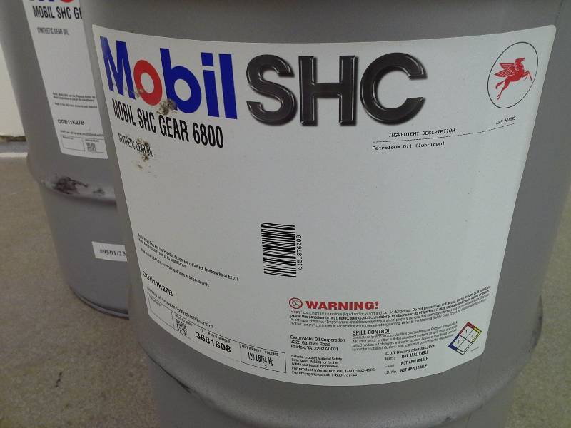 Mobil SHC Gear 6800 Synthetic Gear Oil - THREE 16 Gallon Drums | Autumn ...